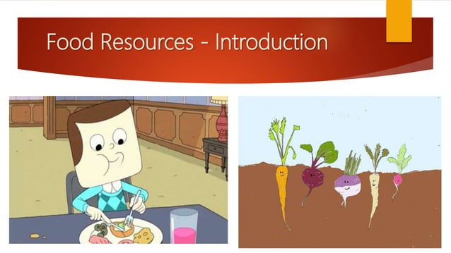 Optional : Environmental Education unit 2 - Topic - Food resources | PPT