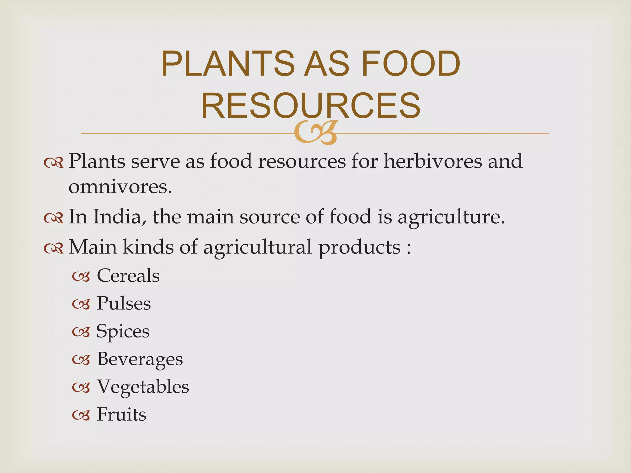 Food resources | PPTX