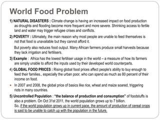 Food resources & World Food Problems | PPTX