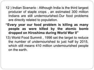 Food resources & World Food Problems | PPTX