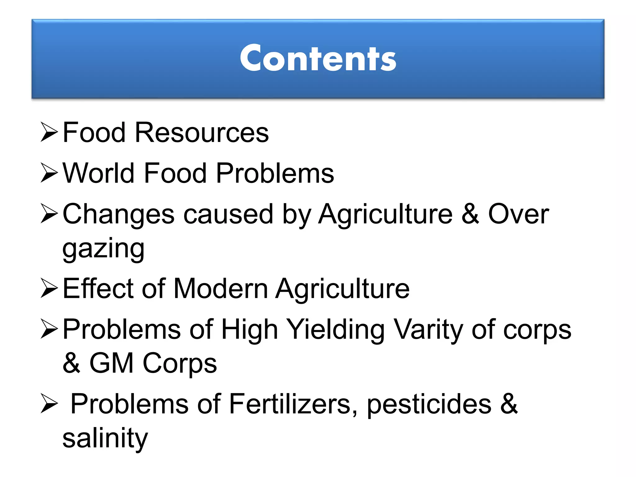 Food resources | PPTX