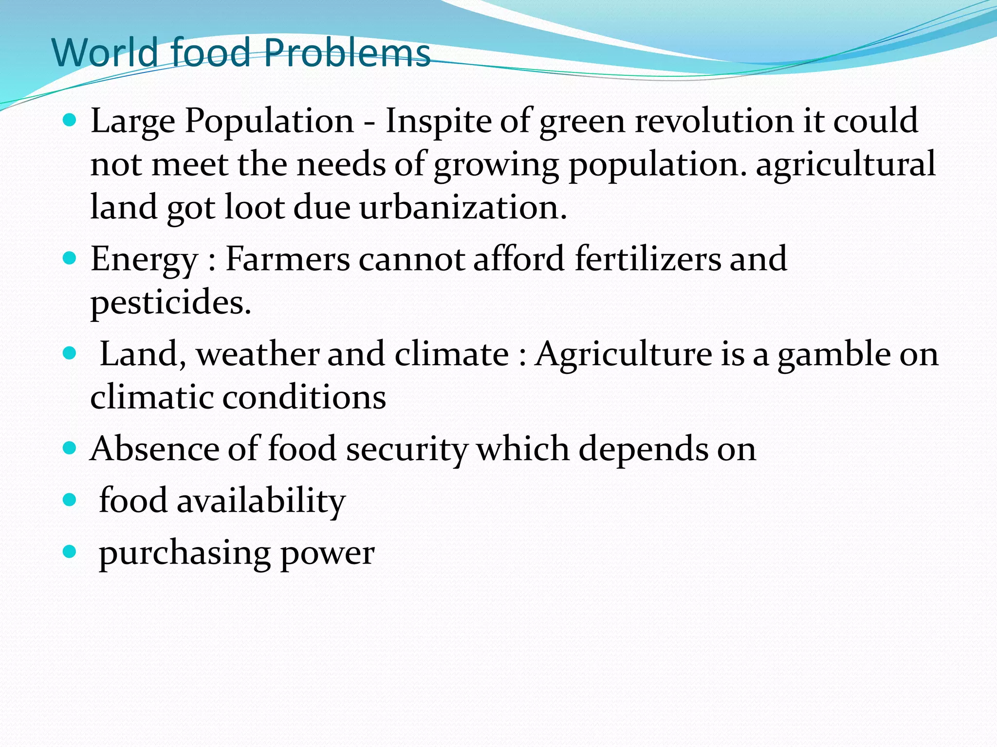 Food Resources (Environmental Science) | PPTX