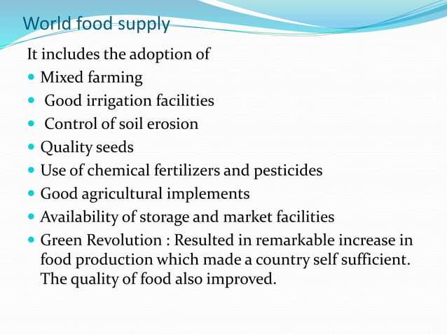 Food Resources (Environmental Science) | PPTX