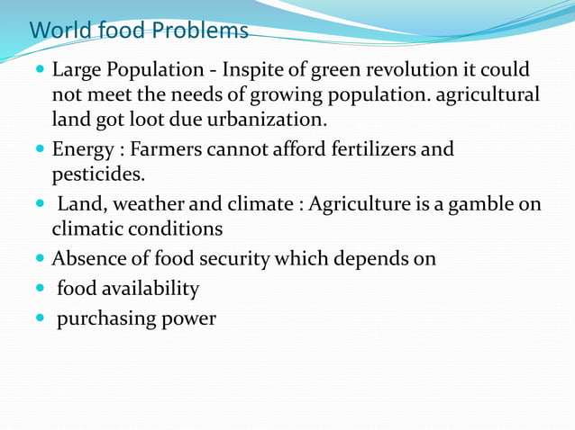 Food Resources (Environmental Science) | PPTX