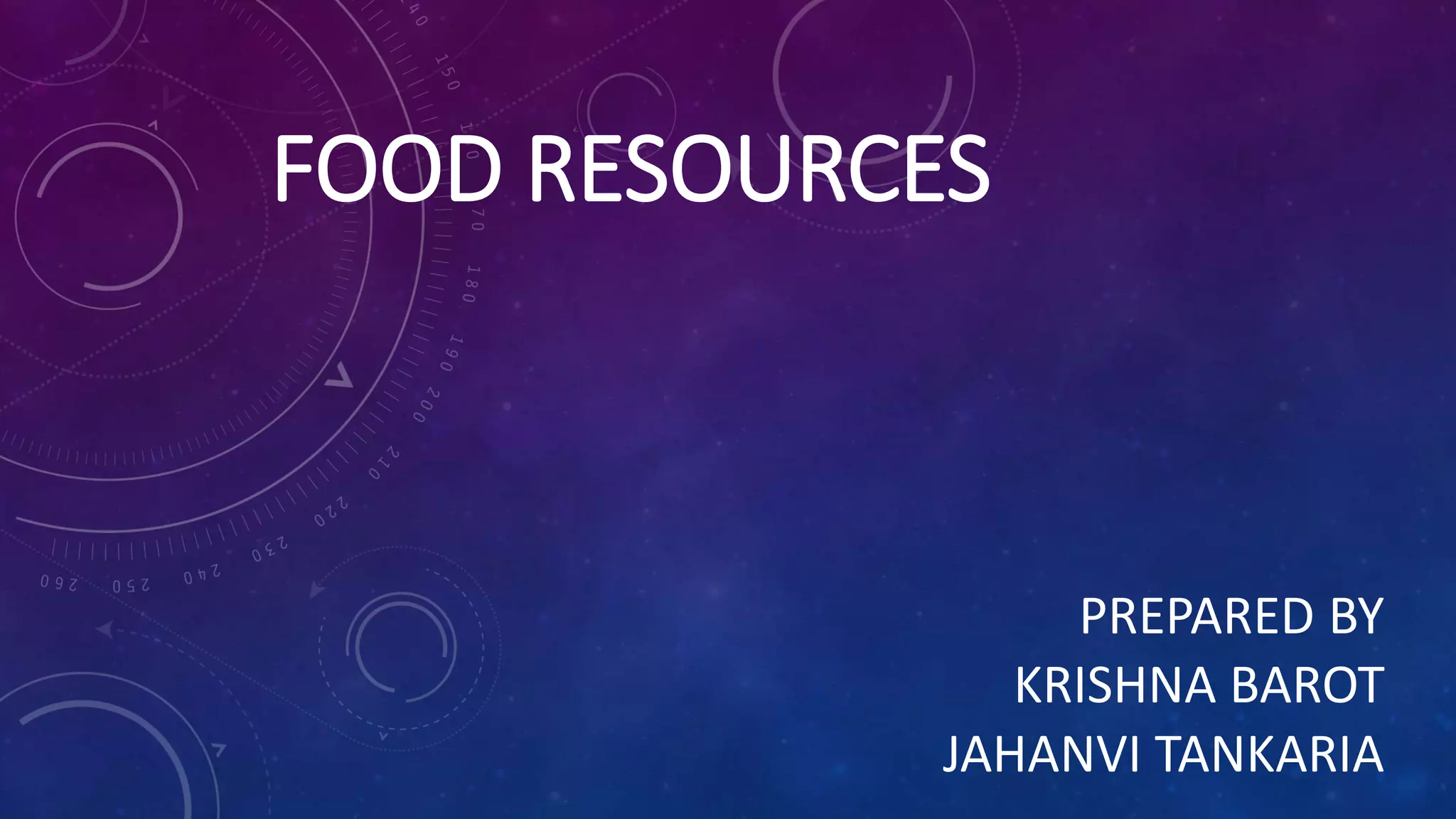 Food resources ppt | PPTX