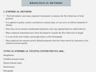 Food rheology | PPTX