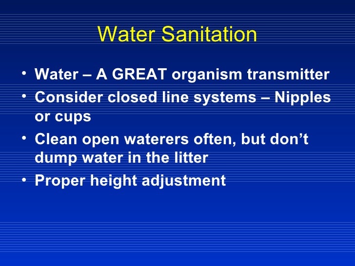 Sanitation Meaning