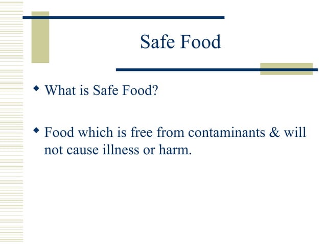 Food safety a introduction | PPT | Infectious Diseases | Diseases and ...