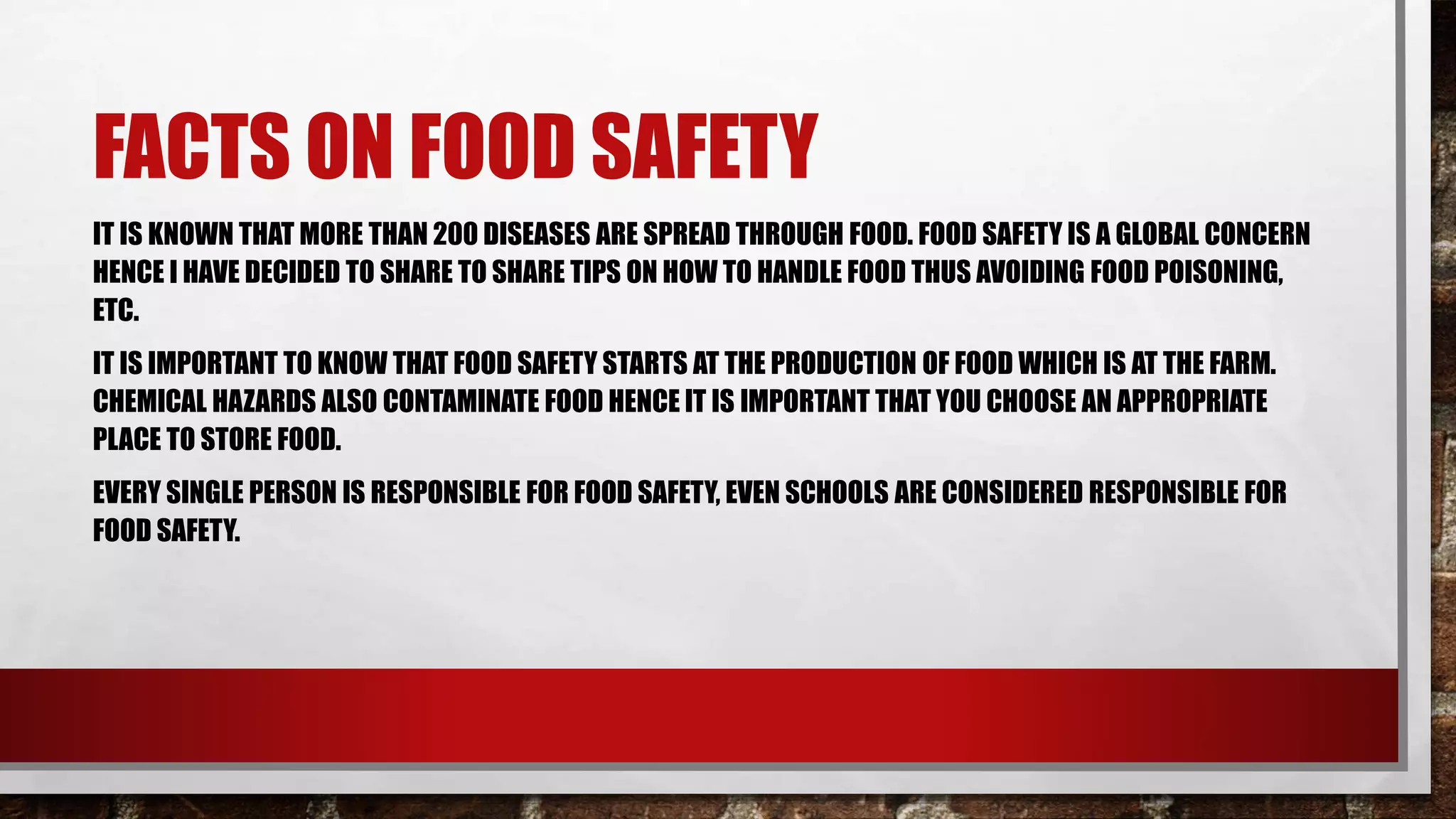 Food safety | PPT