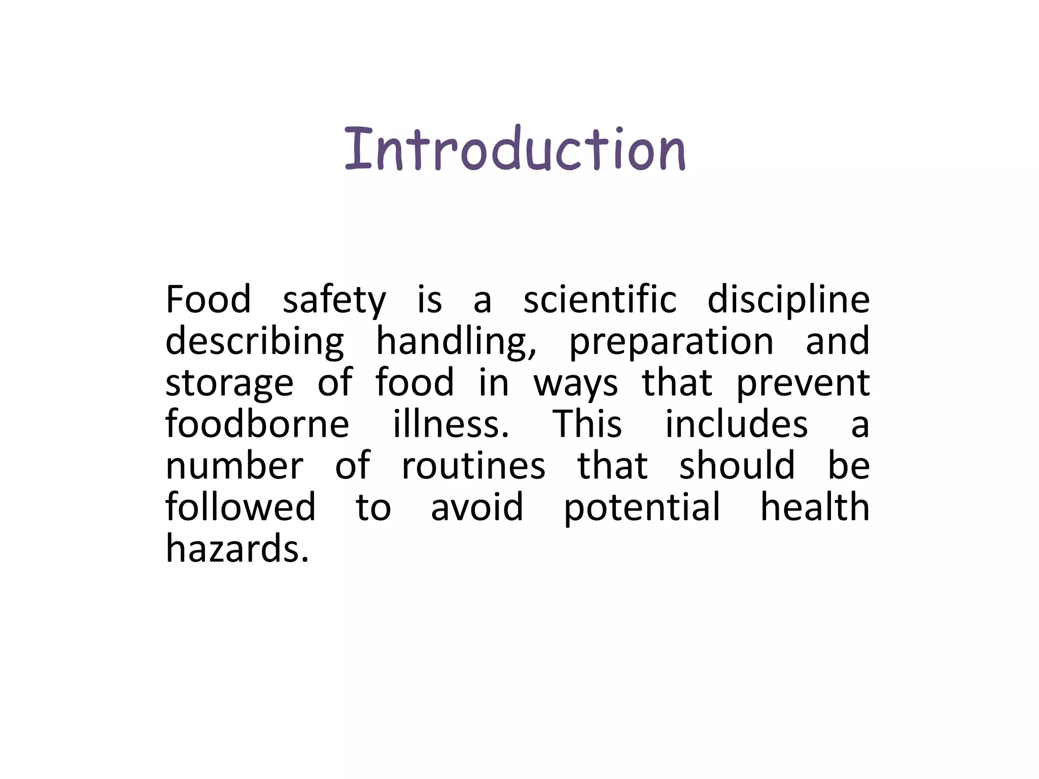 Food safety | PPTX