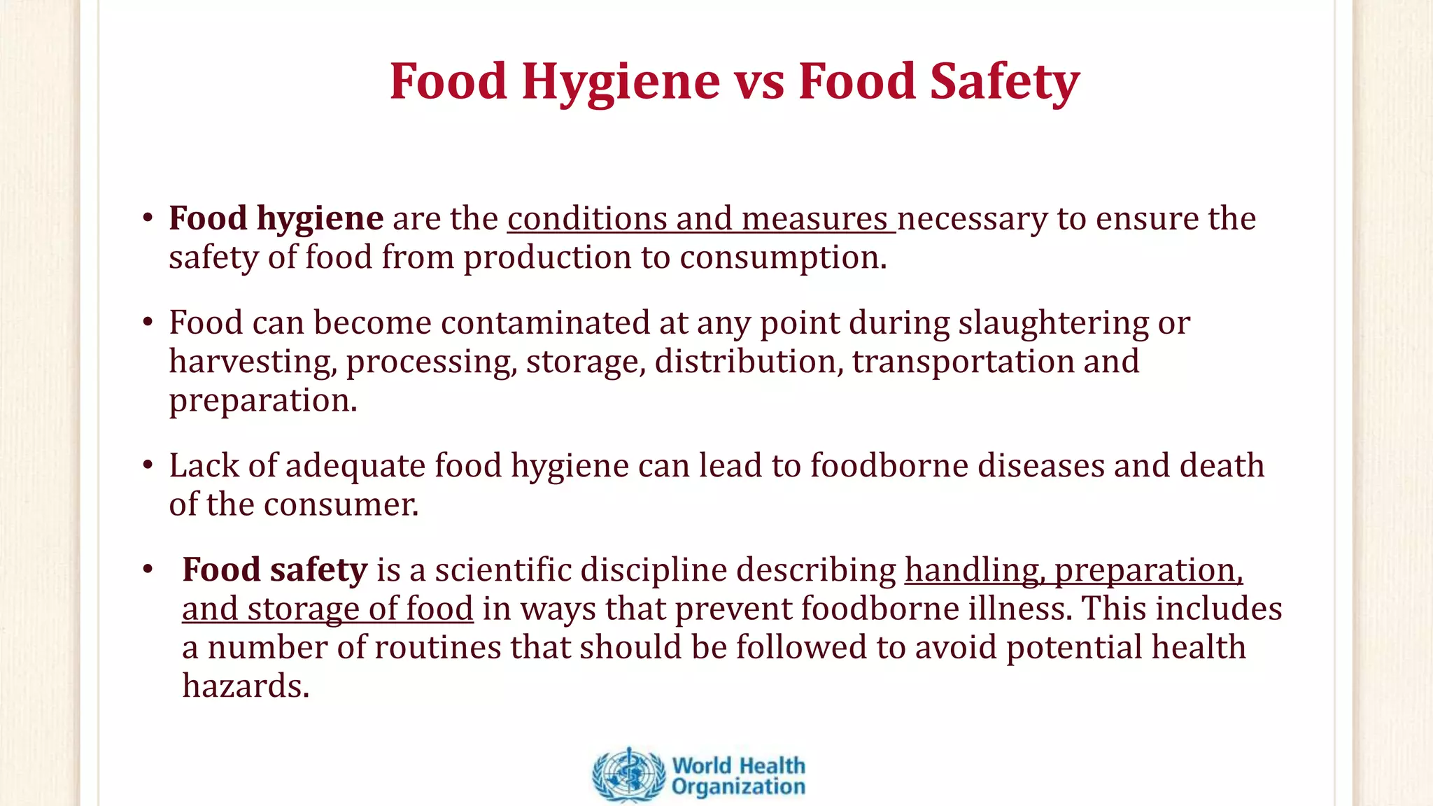 Introduction to Food Safety | PPTX