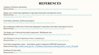 Food safety-INSPECTION OF FOOD TEMPERATURE | PPTX