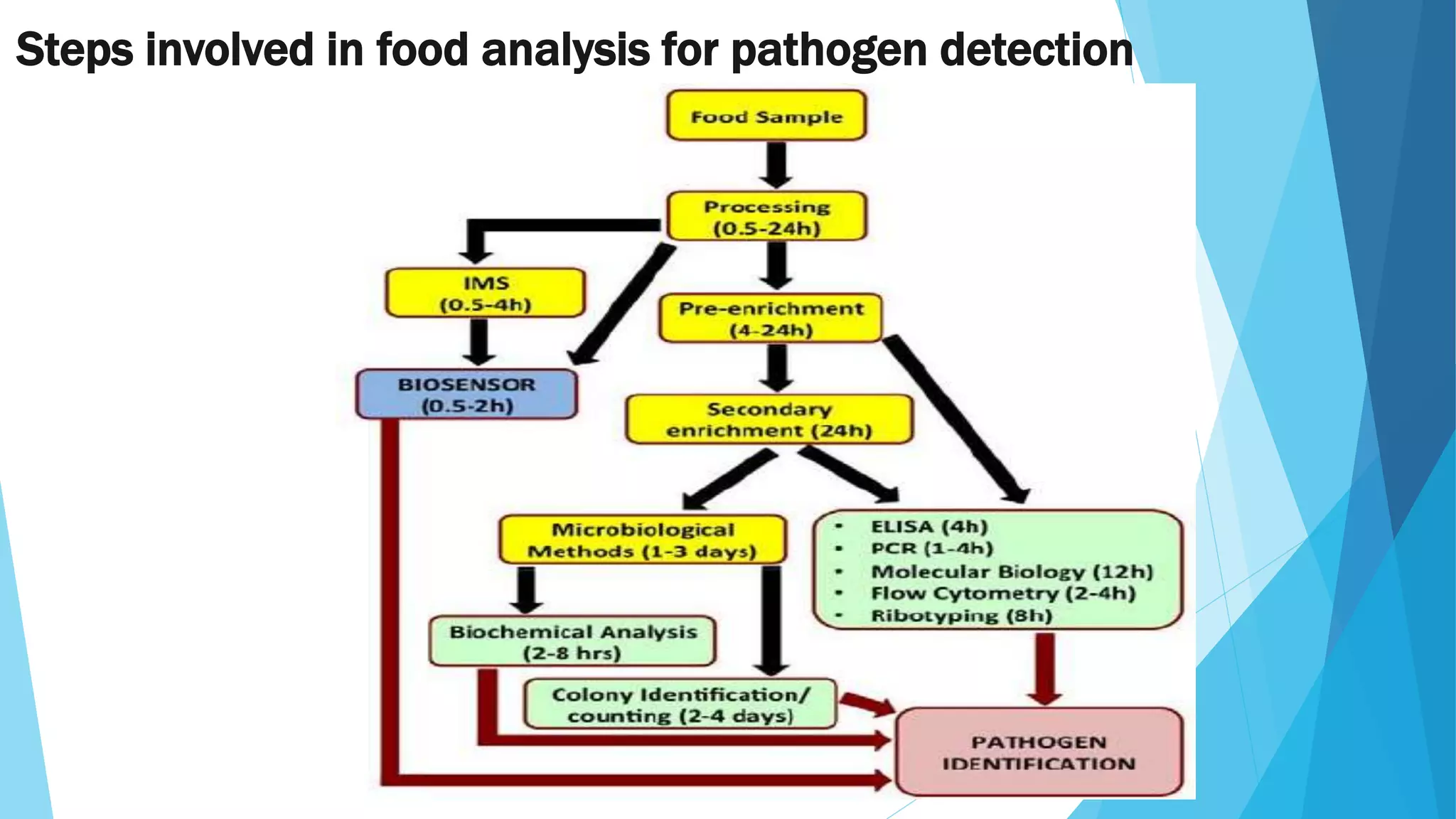 Food safety ( Basic steps in detection of food borne pathogens ) | PPTX