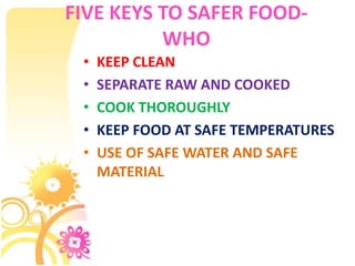 Food safety five keys | PPTX