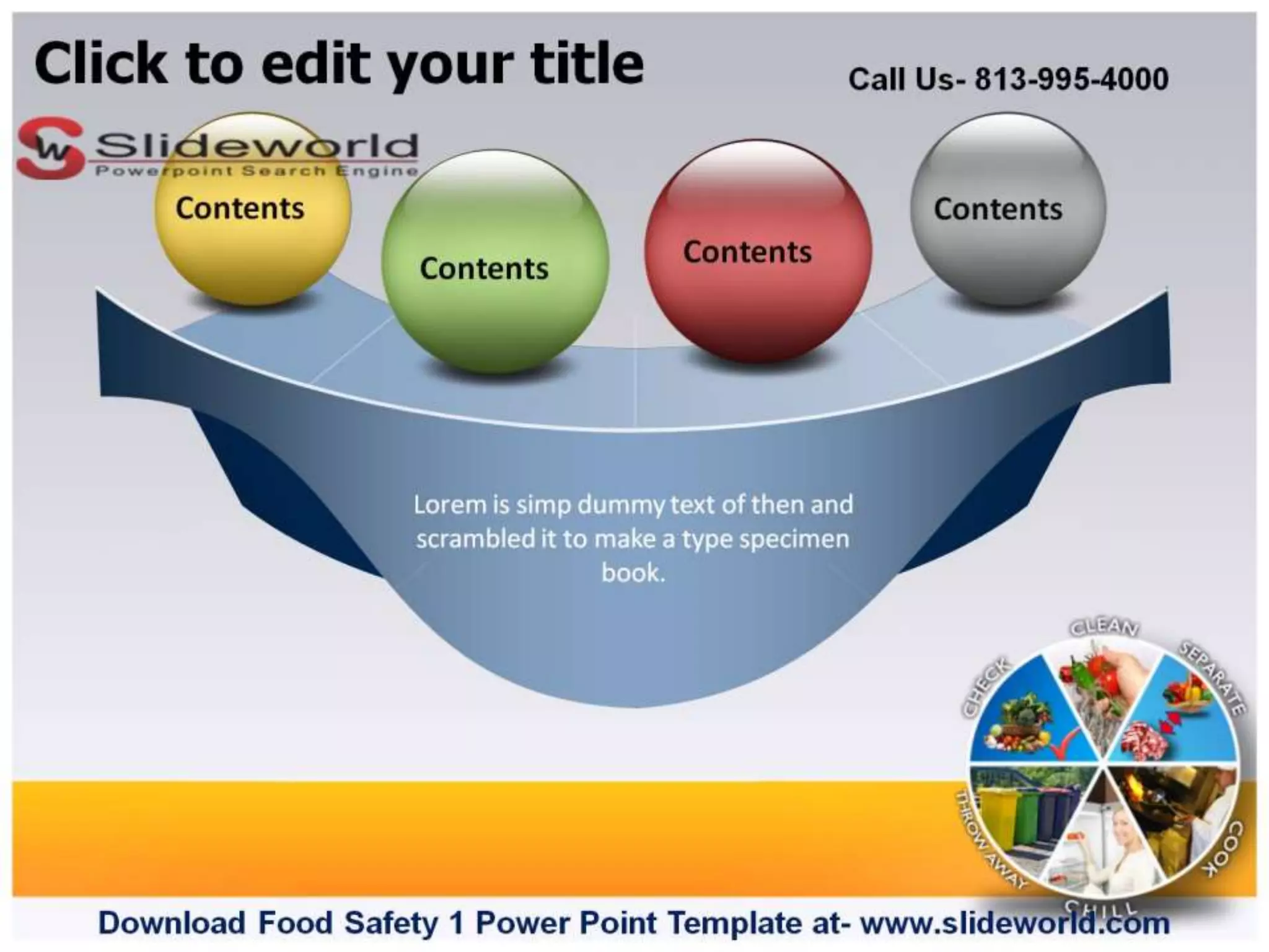 Food Safety 1 Powerpoint Template | PPTX