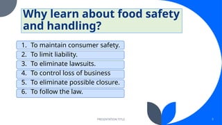 Food Safety and Handling for food handlers.pptx