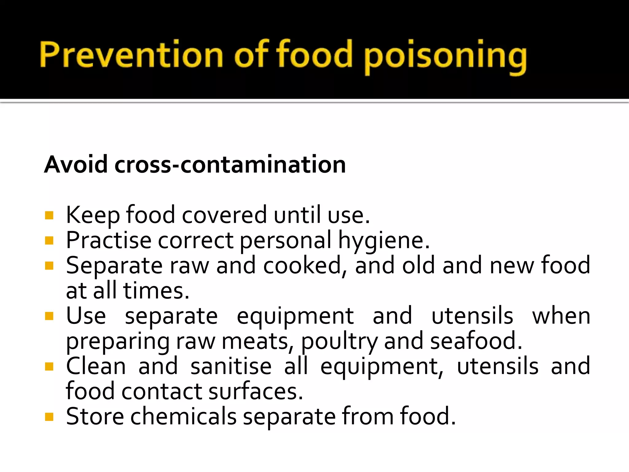 Food safety and hygiene | PPTX