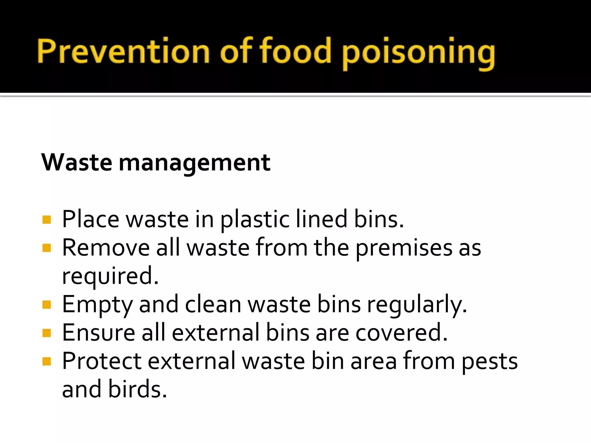 Food safety and hygiene | PPTX