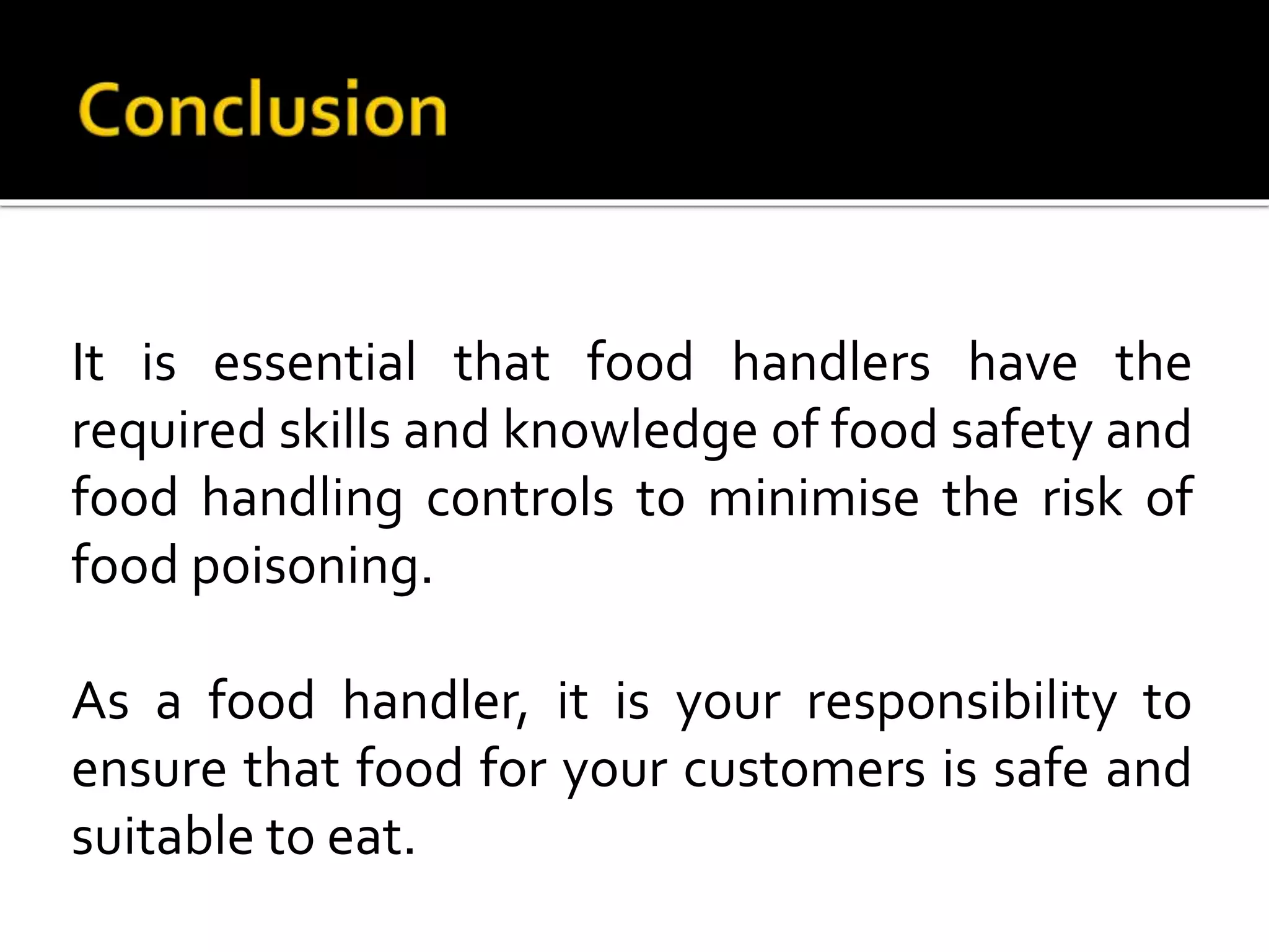 Food safety and hygiene | PPTX