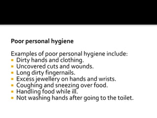 Food safety and hygiene | PPTX