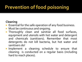 Food safety and hygiene | PPTX