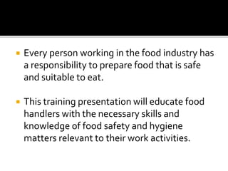 Food safety and hygiene | PPTX