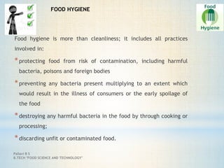 Food safety and hygiene | PPTX