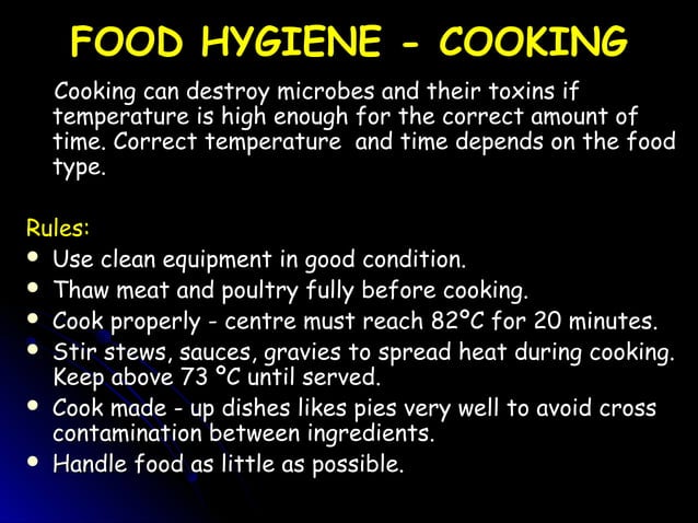 Food safety and hygiene | PPT