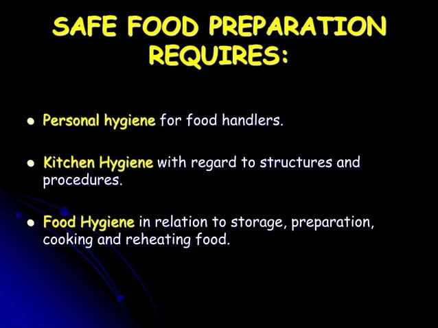 Food Safety and Hygiene for canteen .ppt | Cooking | Food & Drink