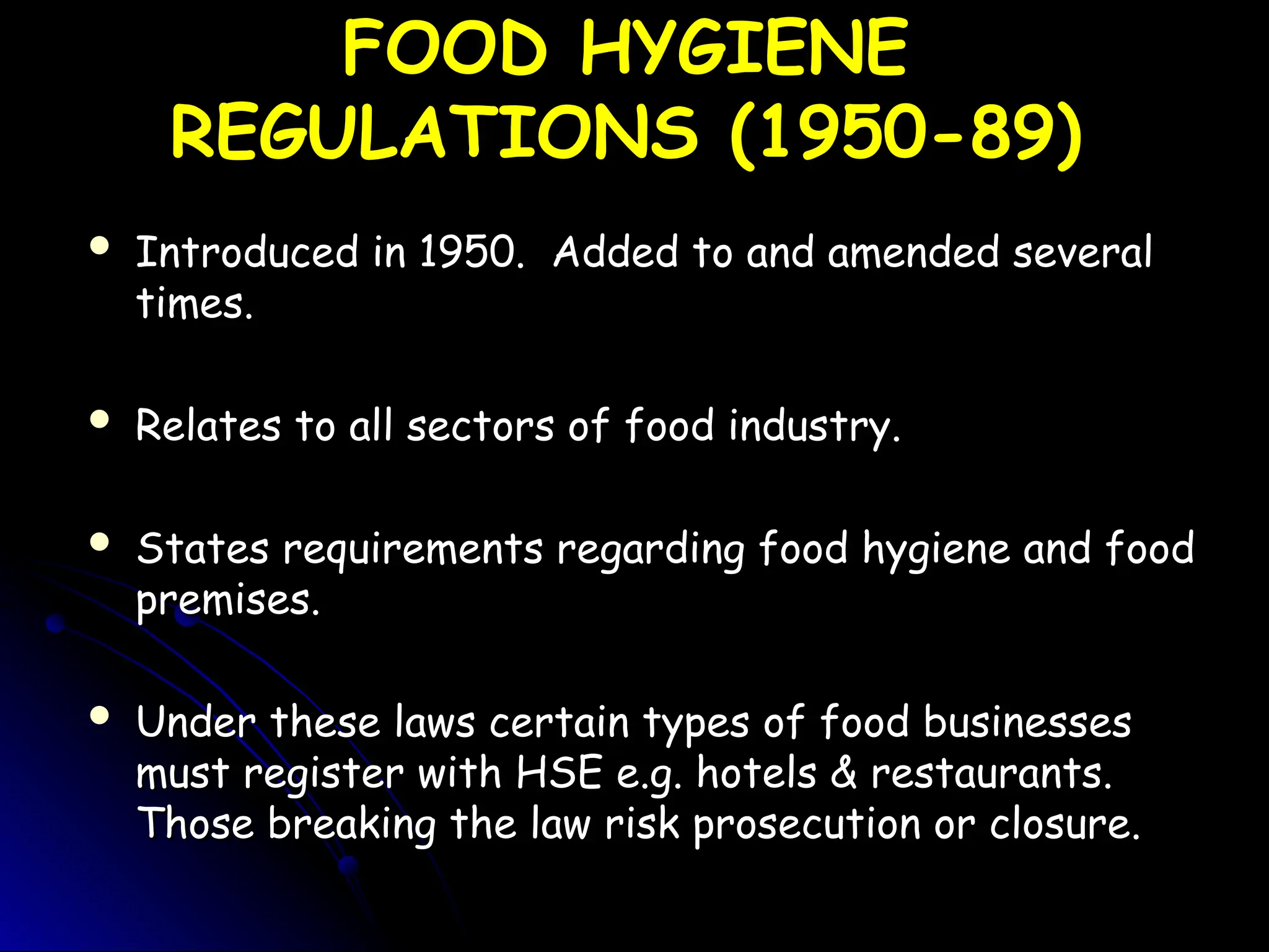 Food Safety and Hygiene as well as hygiene regulations | PPT