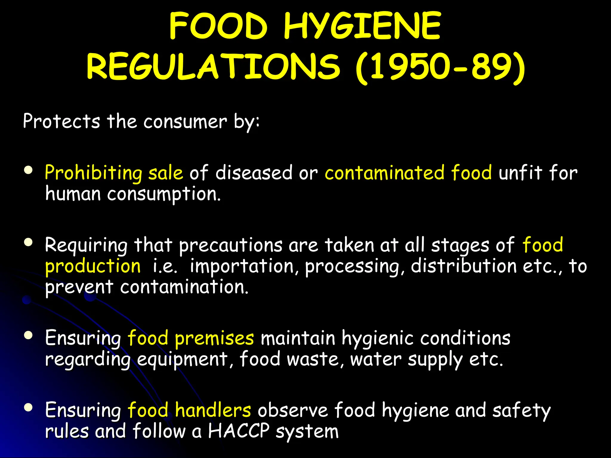 Food Safety and Hygiene as well as hygiene regulations | PPT
