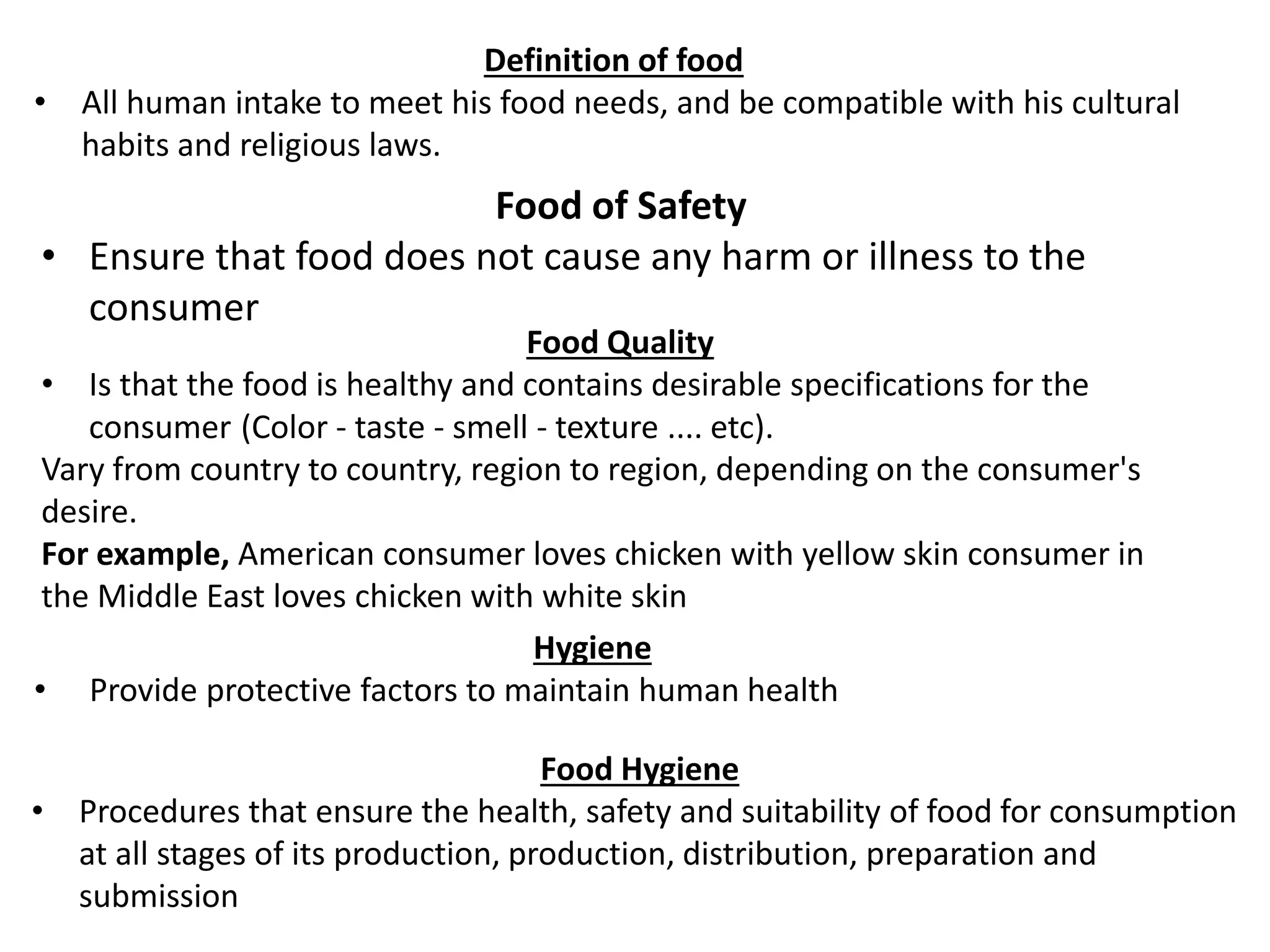 Food safety and hygiene , 1 | PPTX