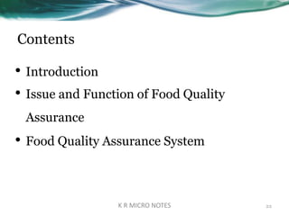 Food Safety And Quality Assurance K R.pptx