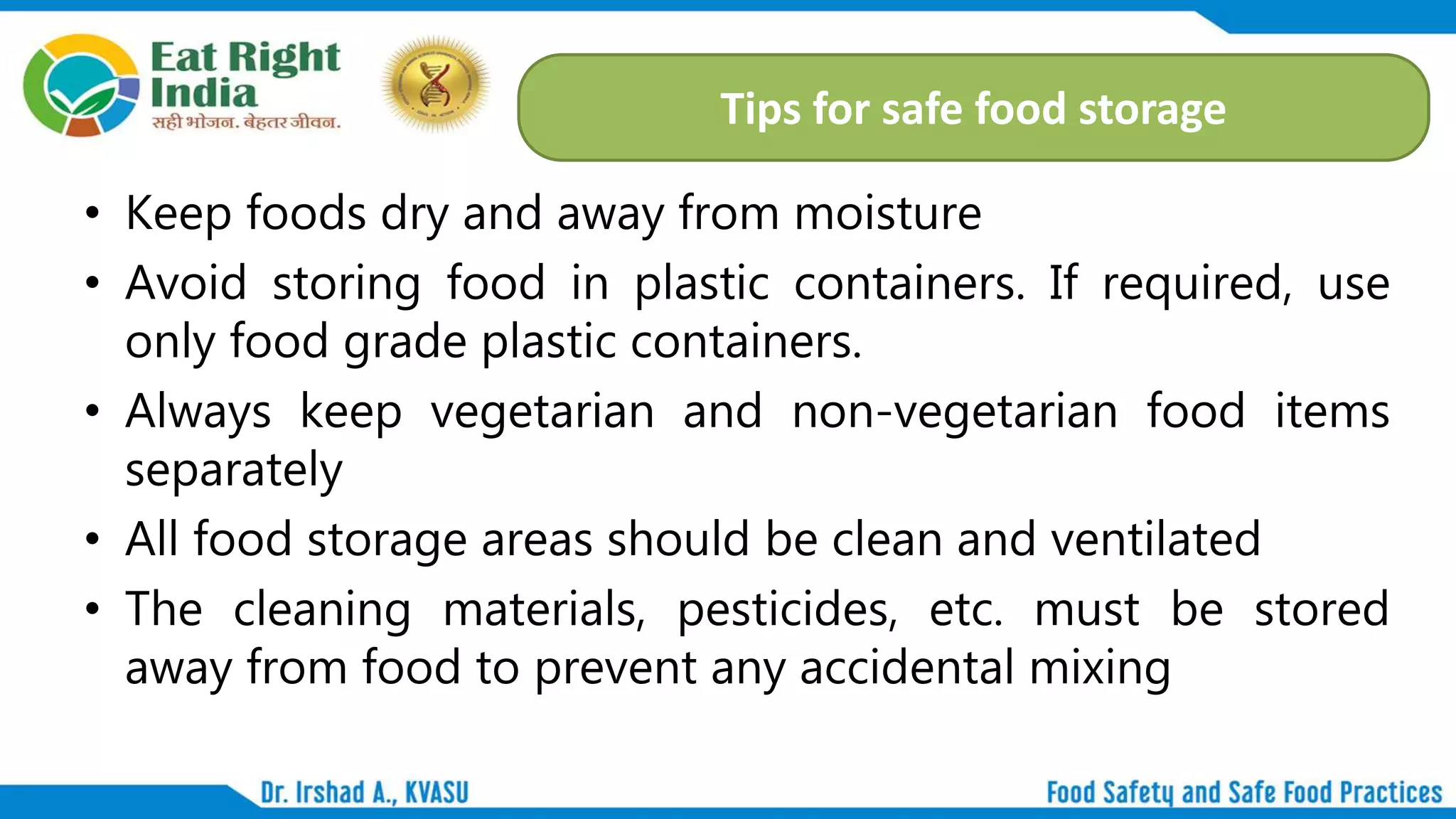 Food safety and safe food practices | PPTX