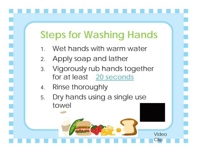 Food safety and_sanitation_for_cacfp_slide_print | PDF