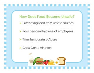 Food safety and_sanitation_for_cacfp_slide_print | PDF