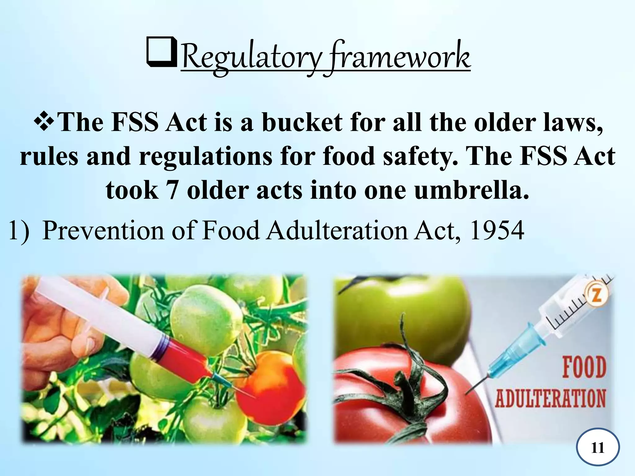 Food safety and standards | PPTX