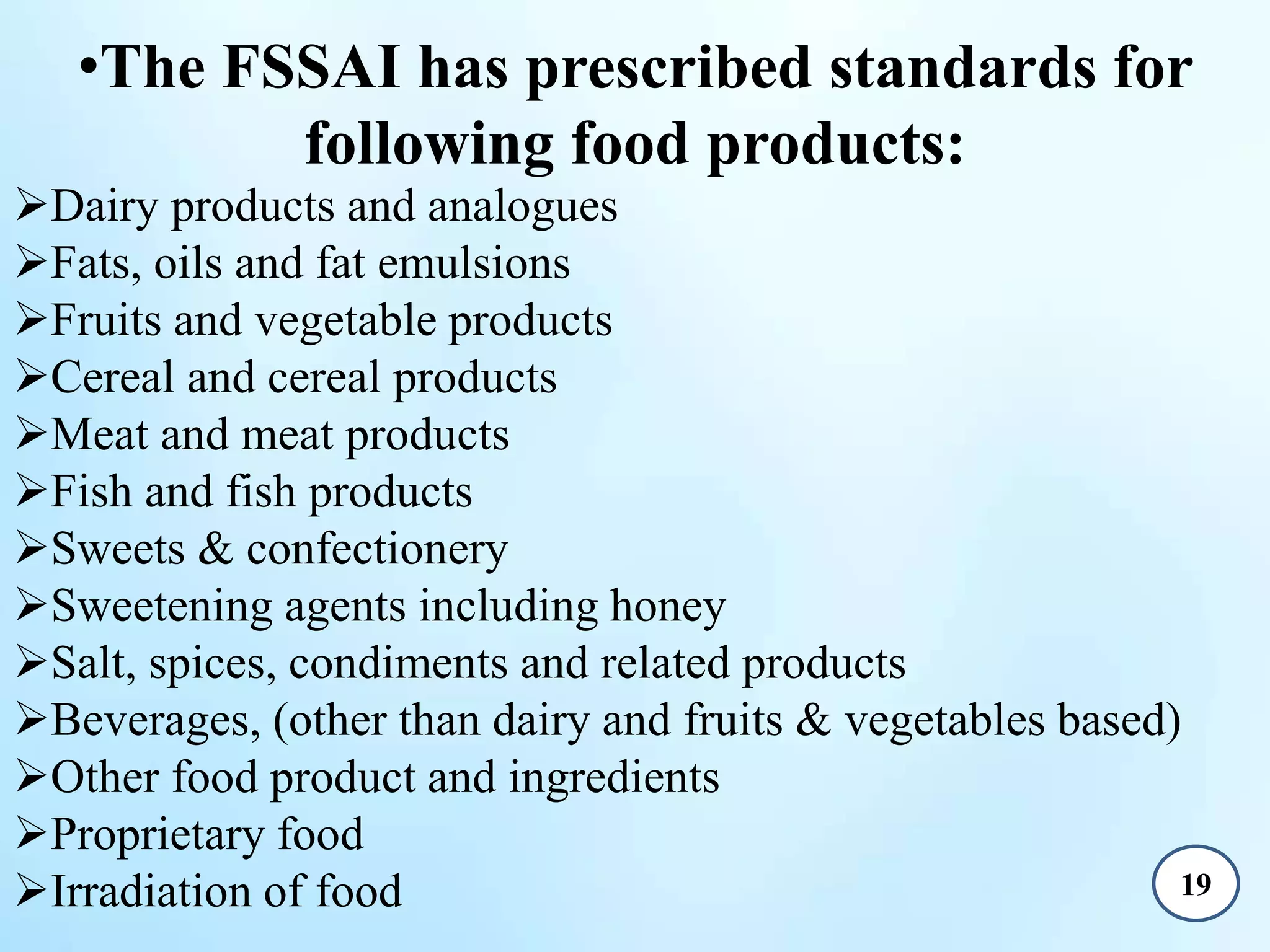 Food safety and standards | PPTX
