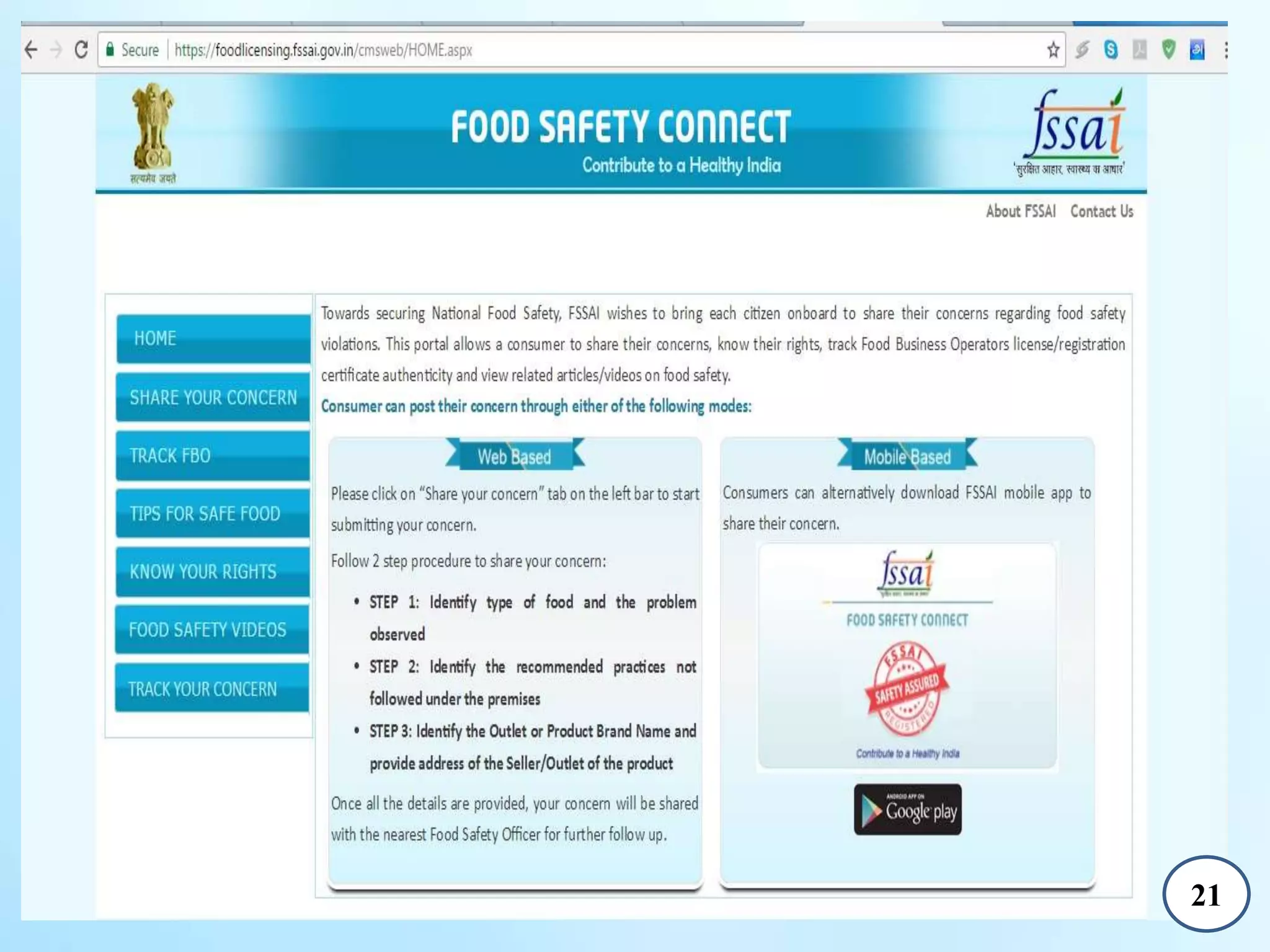 Food safety and standards | PPTX