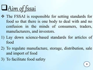 Food safety and standards | PPTX