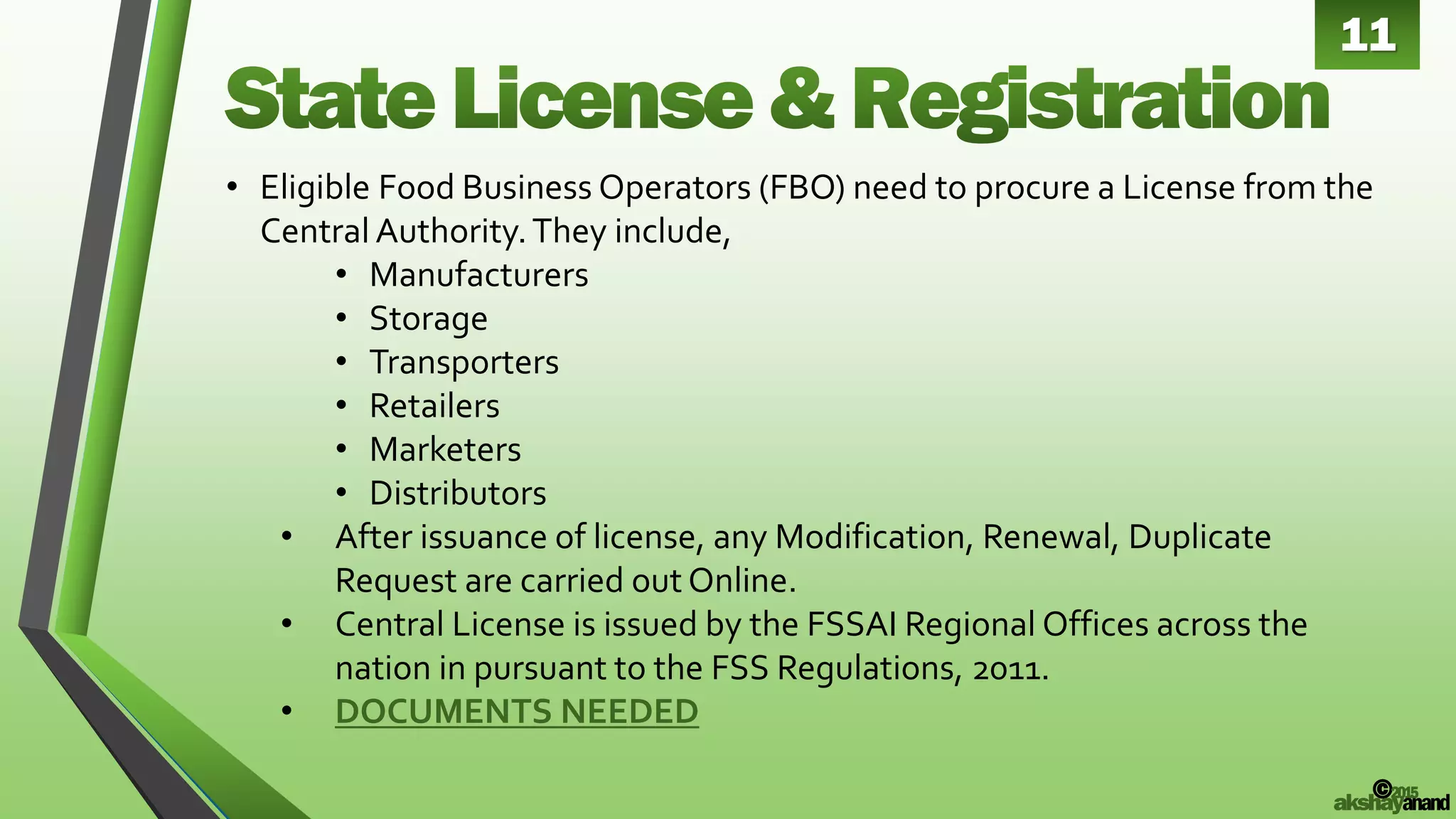 FSSAI - Food Safety and Standards Authority of India - by Akshay Anand ...