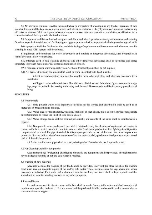 Food safety and standards (licensing and registration of food ...