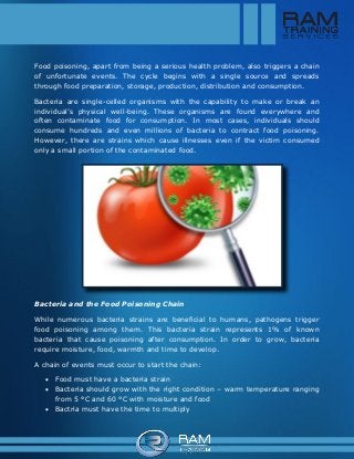 Food Safety and the Cycle of the Food Poison Chain