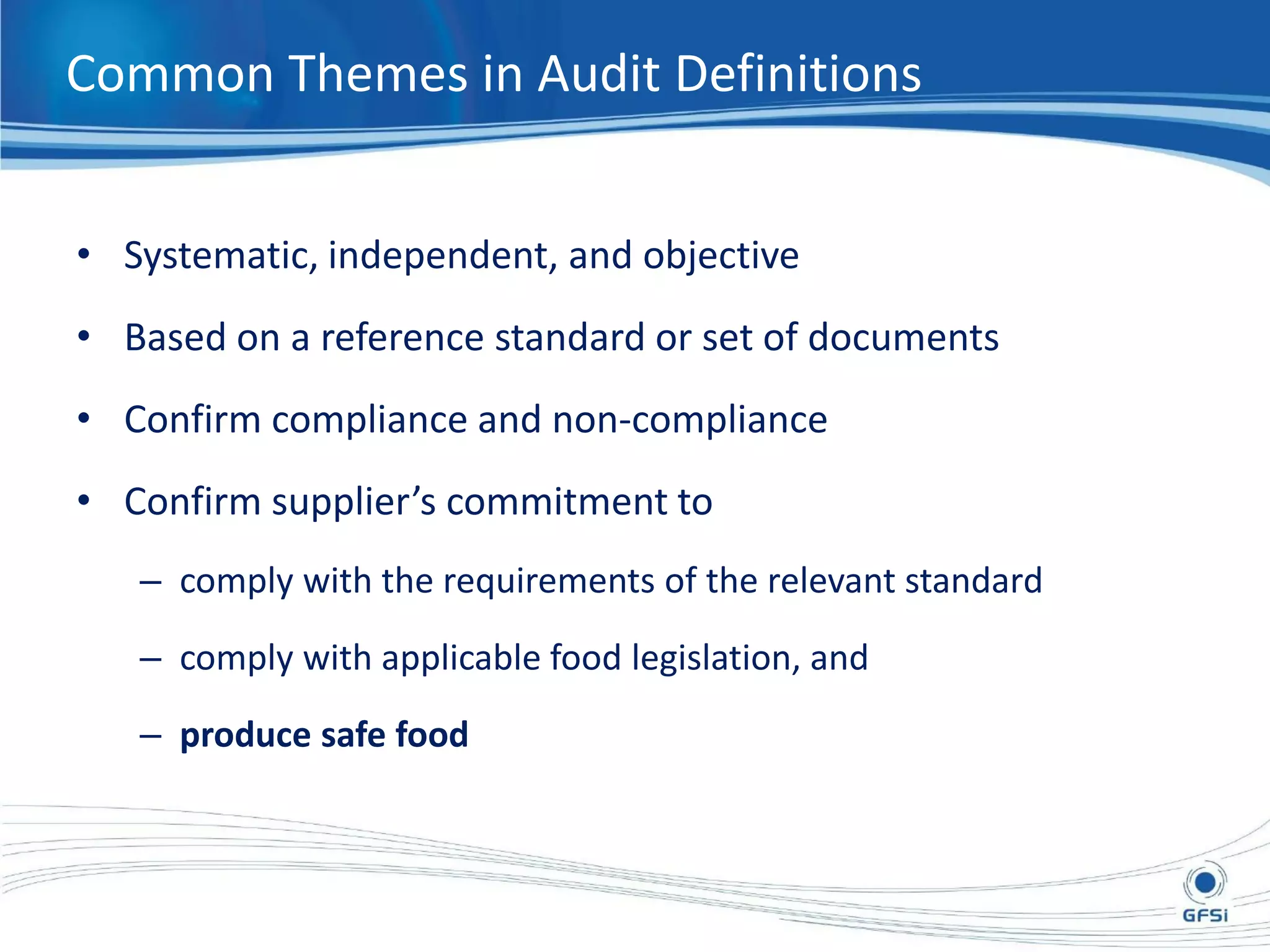 Food Safety Audit and Assessment | PDF | Food Industry | Industries