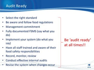 Food Safety Audit and Assessment | PDF