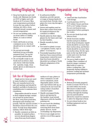 Food safety basics a reference guide for foodservice operators | PDF