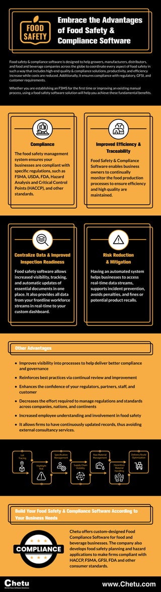 Advantages of Food Safety & Compliance Software | PDF