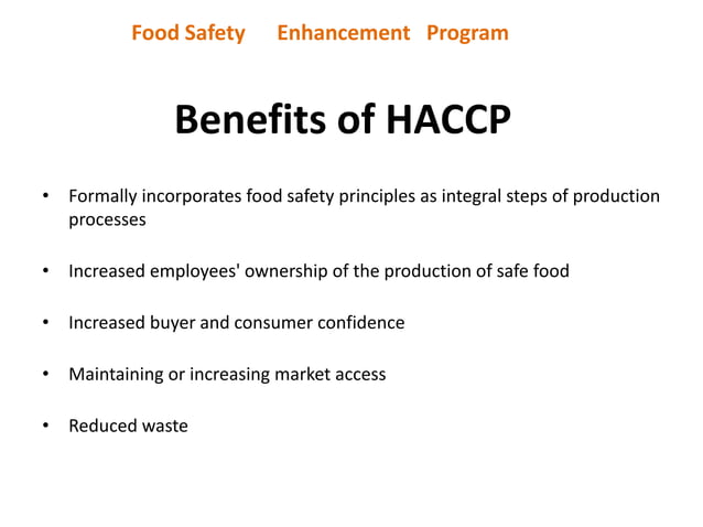 Food safety Enhancement program | PPTX | Food Industry | Industries