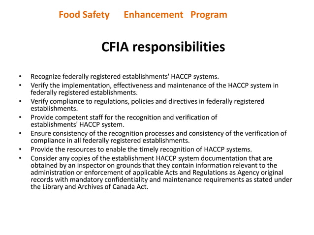 Food safety Enhancement program | PPTX | Food Industry | Industries