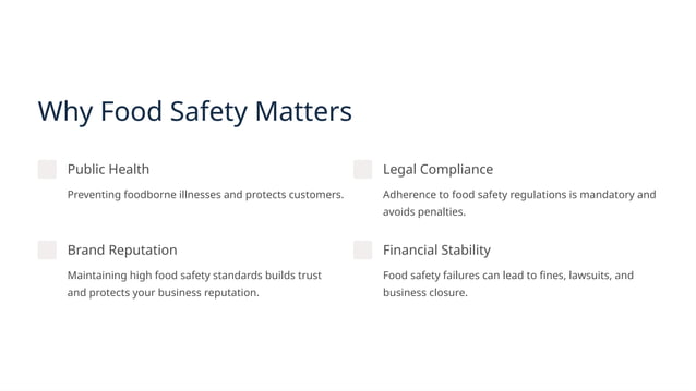 Food Safety Essentials - Micro Learning Presentation | PPTX